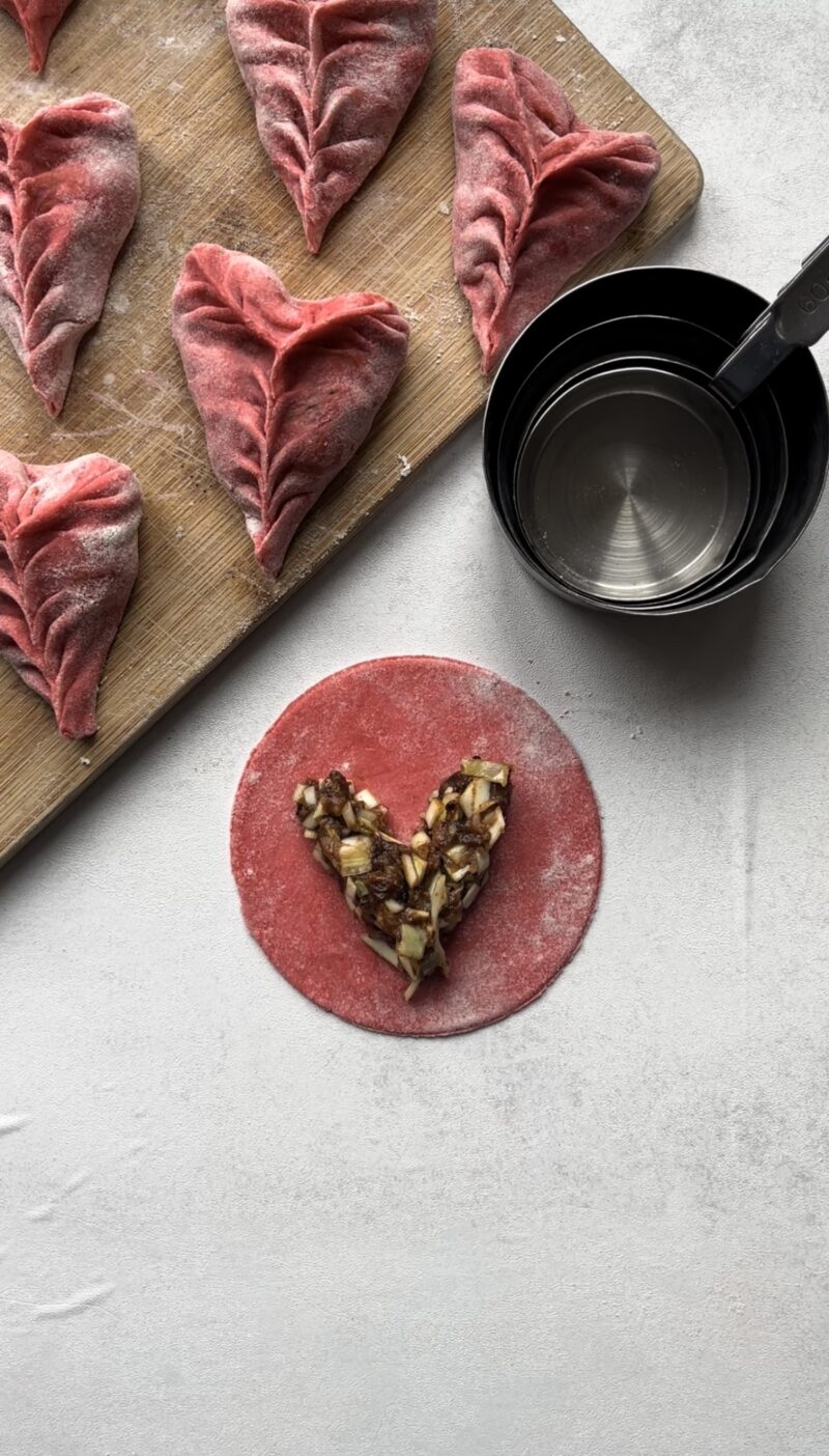 Chinese-Style Heart Shaped Dumplings - Myriad Recipes