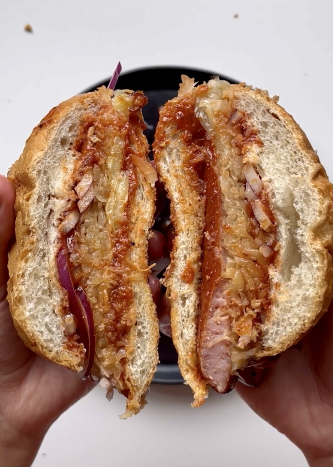 Kielbasa Sandwich with Homemade BBQ Sauce - Myriad Recipes