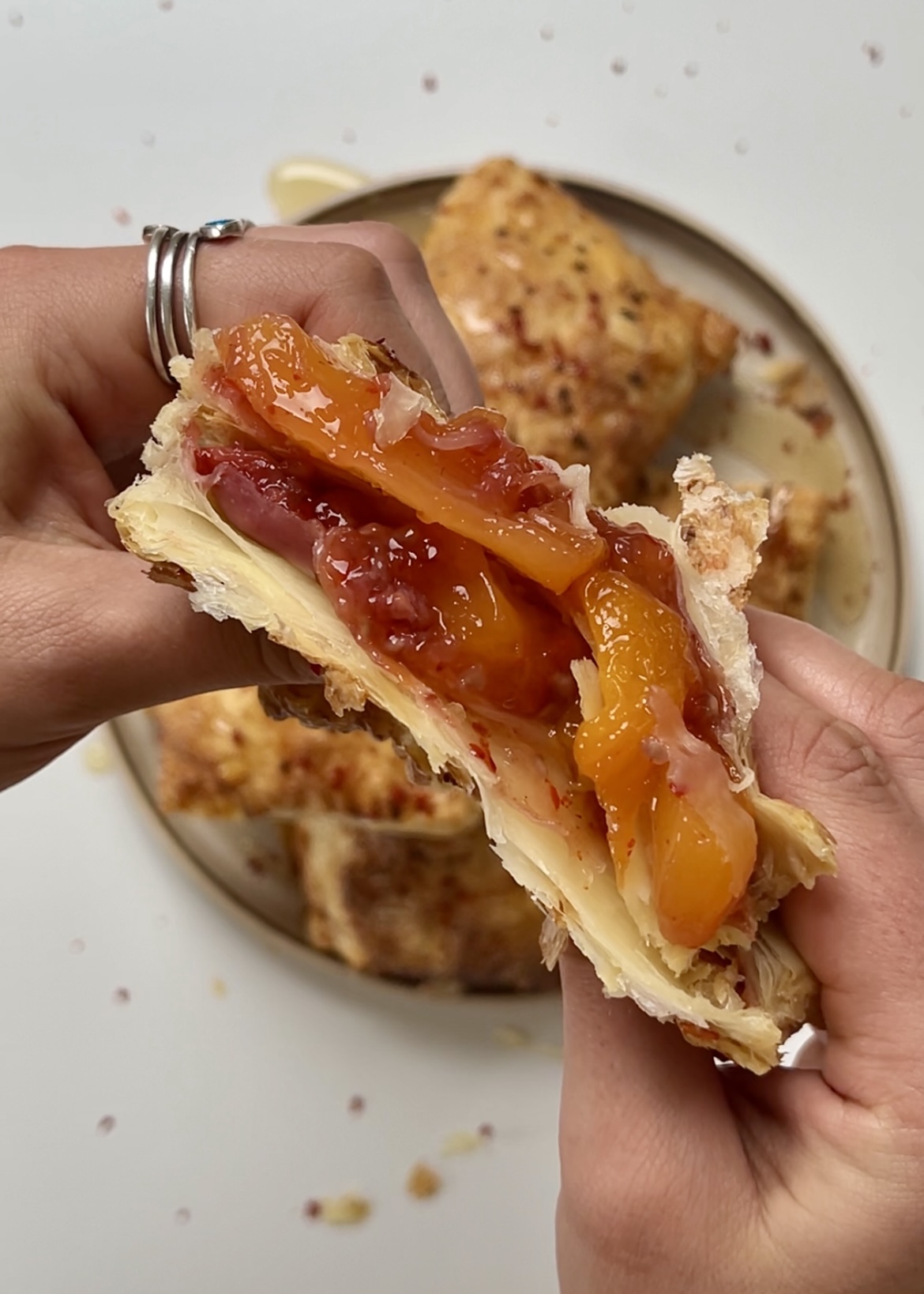 Hot Honey Fruit Pastries | Myriad Recipes
