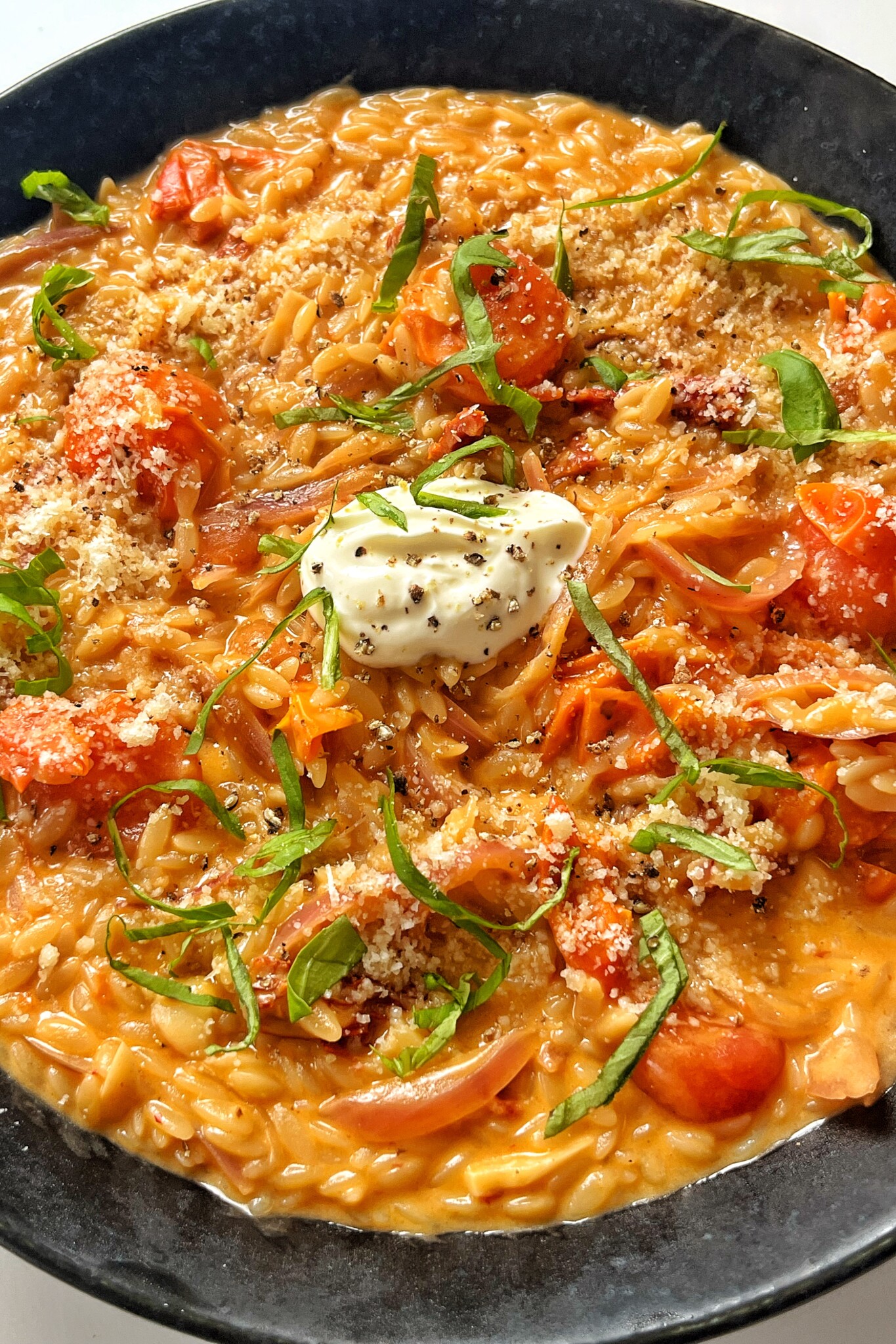 The BEST Tomato Orzotto (One Pot)