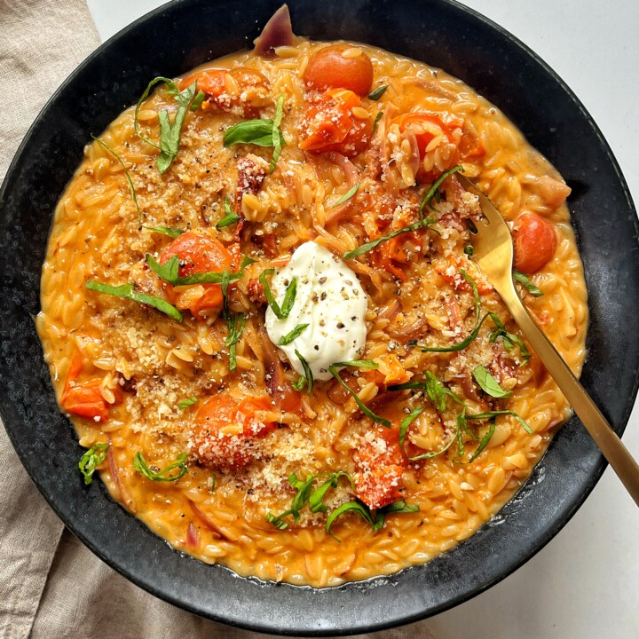 The BEST Tomato Orzotto (One Pot)