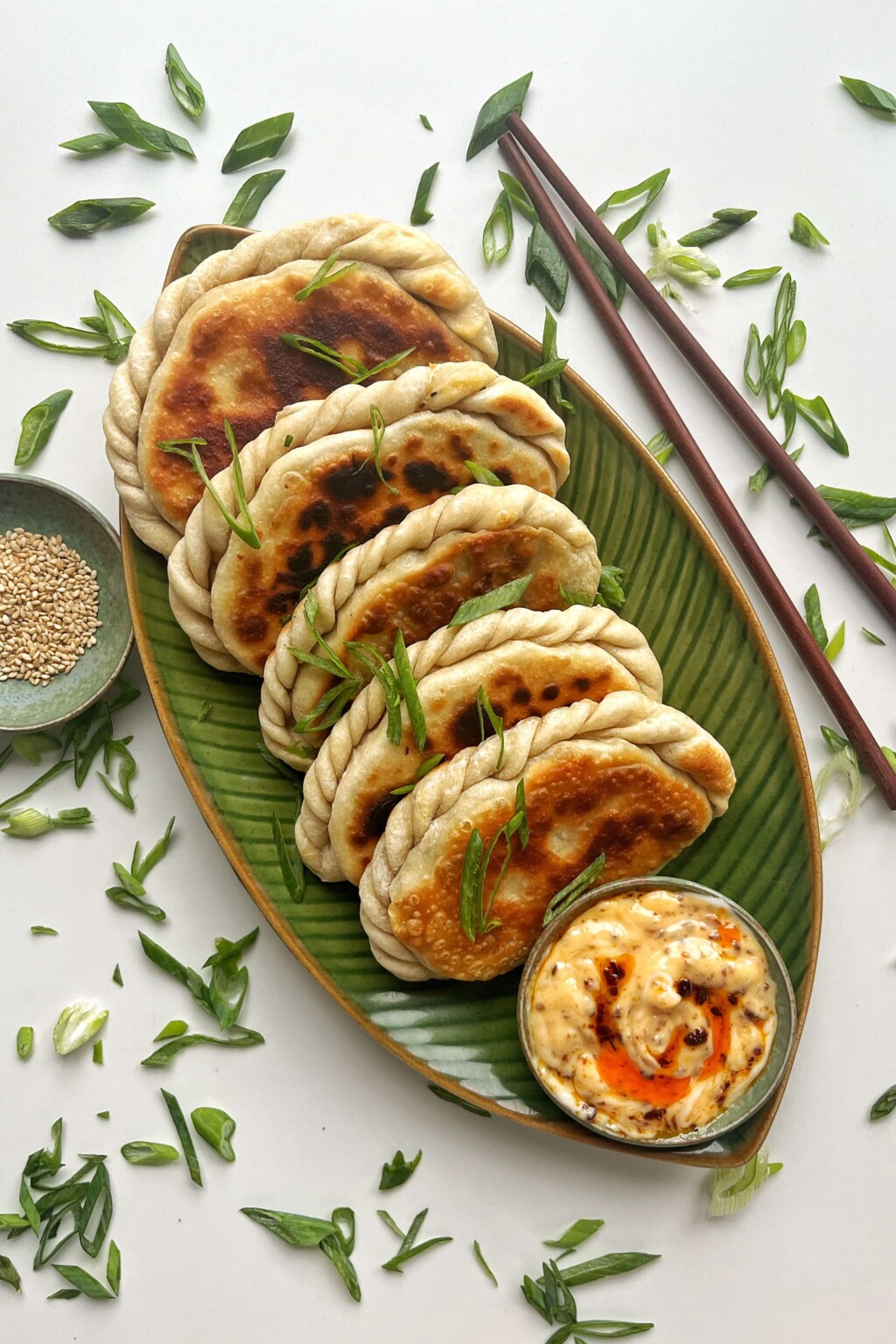 Easy Chive Pockets (Chinese Chive Pies) - Myriad Recipes