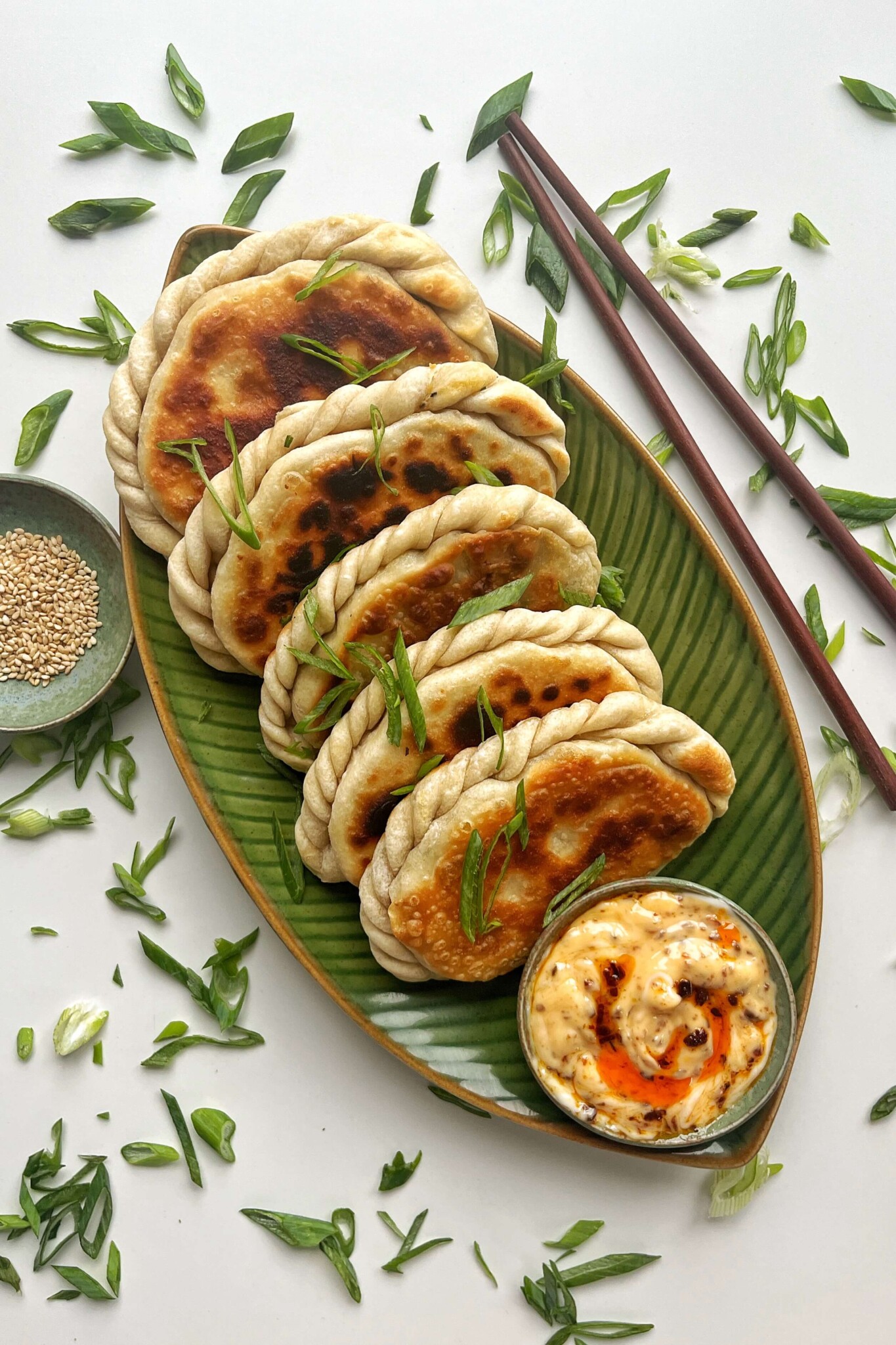 Easy Chive Pockets (Chinese Chive Pies) - Myriad Recipes