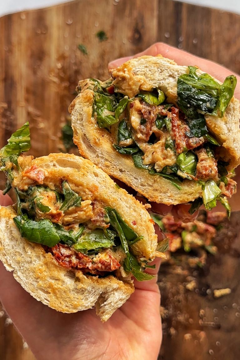 Marry Me Chicken Chopped Salad Sandwich