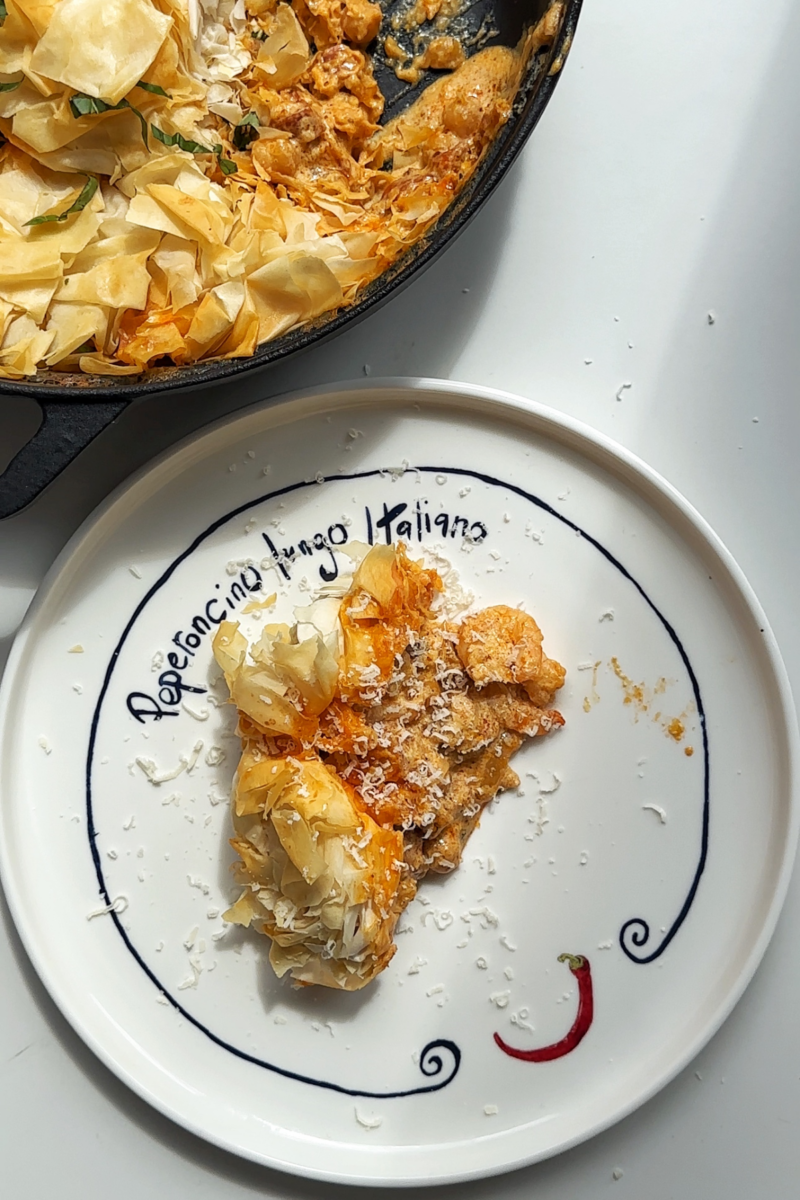 Prawn Chorizo Chickpea Pie | Myriad Recipes