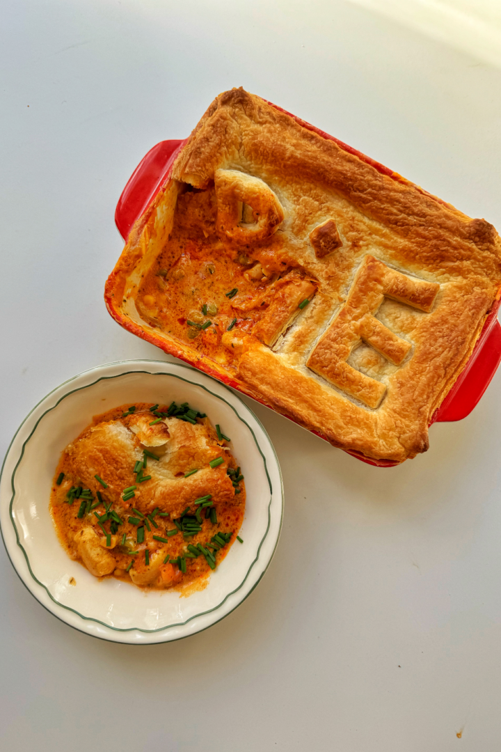 Easy Chicken Pot Pie using Puff Pastry | Myriad Recipes