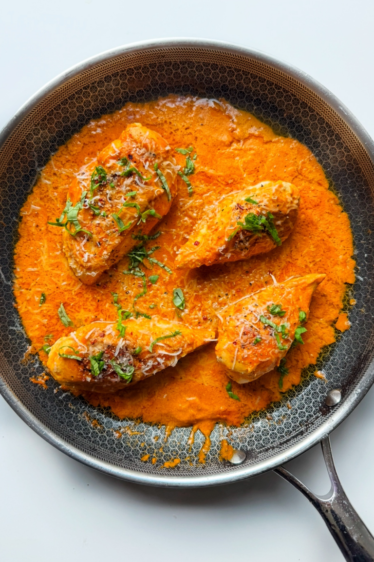 Easy Roasted Red Pepper Chicken | Myriad Recipes