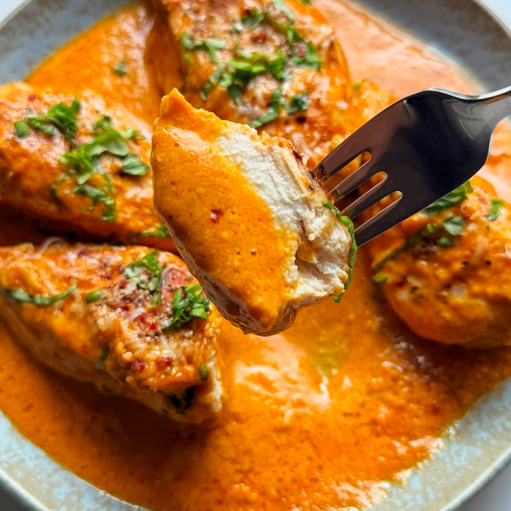 Easy Roasted Red Pepper Chicken | Myriad Recipes