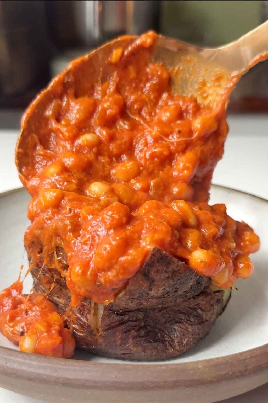Easy Jacket Potato with Cheesy Beans - Myriad Recipes